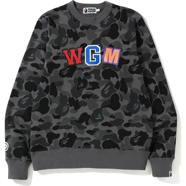 A BATHING APE Abc Shark Crewneck Sweatshirt