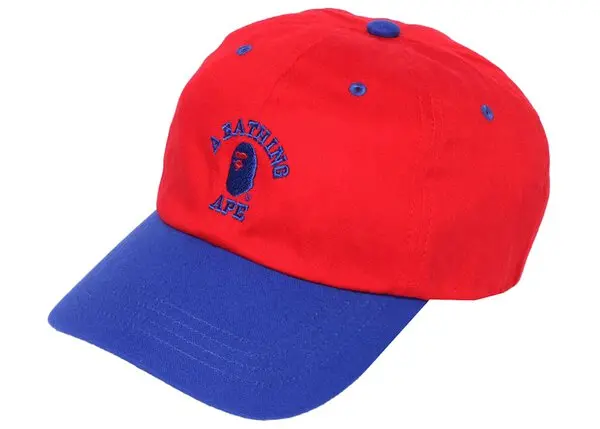 A BATHING APE College Panel Cap Ss22 - Red