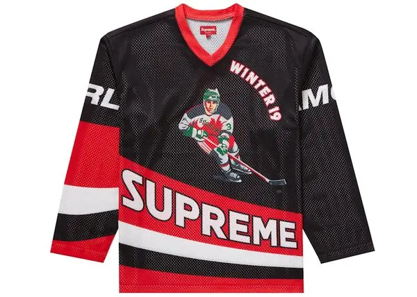 Supreme Crossover Hockey Jersey - Black | Editorialist