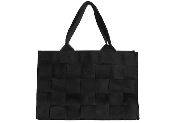 Supreme Woven Large Tote Bag - Black