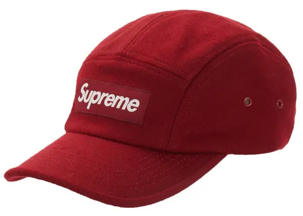 Supreme Wool Camp Cap - Red