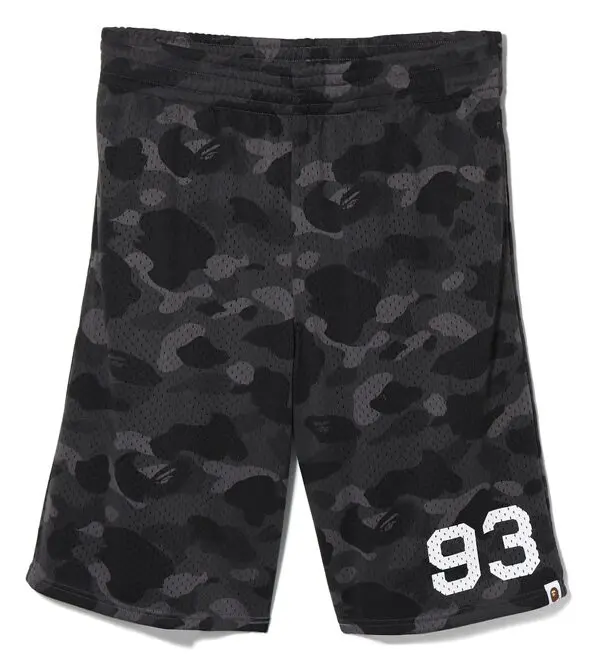 A BATHING APE Color Camo Mesh Basketball Shorts