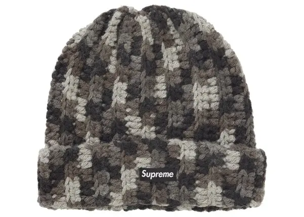 Supreme Crochet Beanie - Black