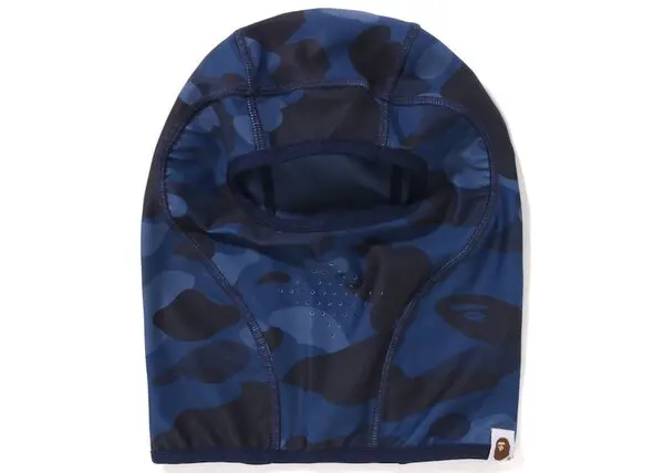 A BATHING APE Camo Balaclava - Navy Blue
