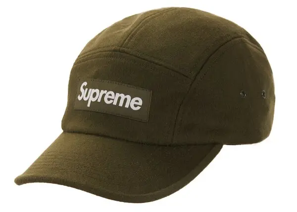 Supreme Wool Camp Cap - Olive