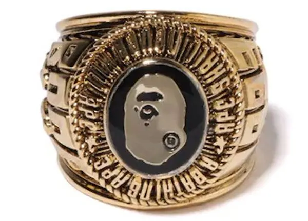 A BATHING APE Signet Ring - Gold