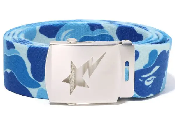 A BATHING APE Abc Camo Sta Gi Belt - Blue