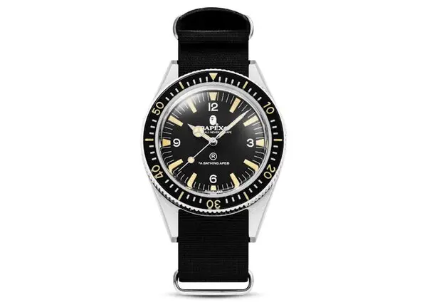 A BATHING APE Bapex Classic Type 1 Watch - Black