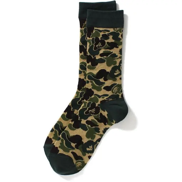 A BATHING APE Jacquard Socks - Green