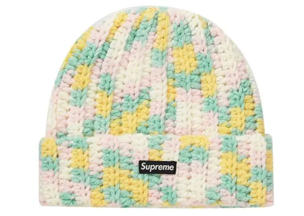 Supreme Crochet Beanie - Yellow