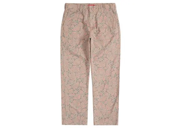 Supreme Work Pant - Khaki Floral Cards