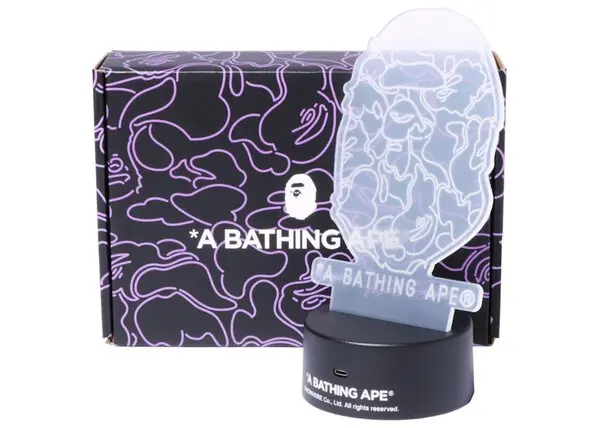A BATHING APE Ape Head Led Stand - Black