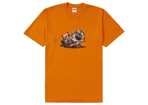 Supreme Crash Tee Shirt - Orange