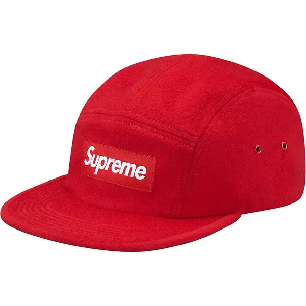Supreme Wool Camp Cap - Red