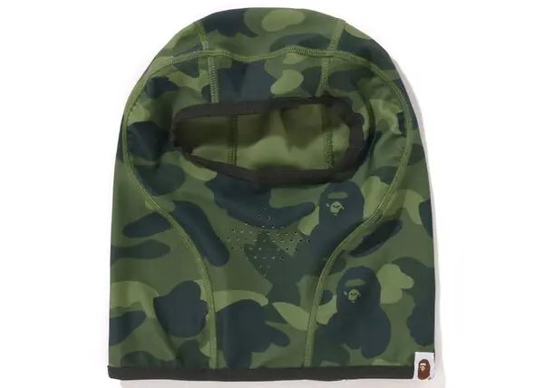 A BATHING APE Camo Balaclava - Green