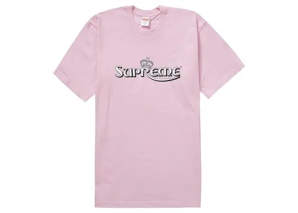 Supreme Crown Tee Shirt - Light Pink