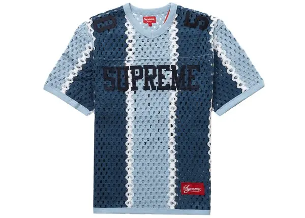 Supreme Crochet Football Jersey - Slate