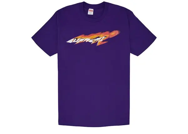 Supreme Wind Tee Shirt - Purple/orange