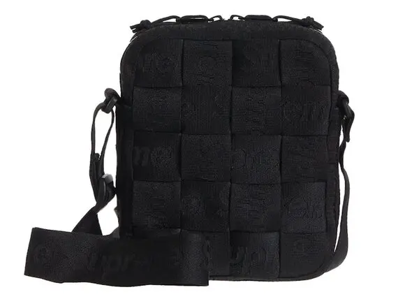 Supreme Woven Shoulder Bag - Black