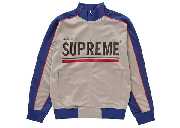 Supreme Jacquard Track Jacket - Stone