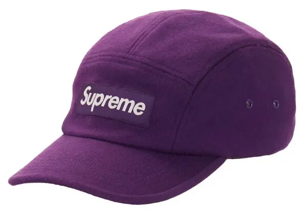 Supreme Wool Camp Cap - Purple
