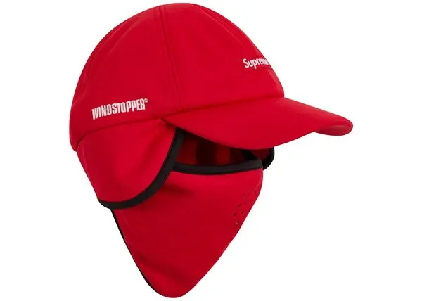 Supreme Windstopper Facemask 6-panel Cap - Red