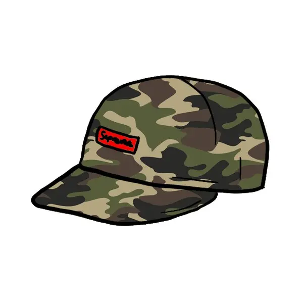 Supreme Cordura 6-panel Cap - Woodland Camo