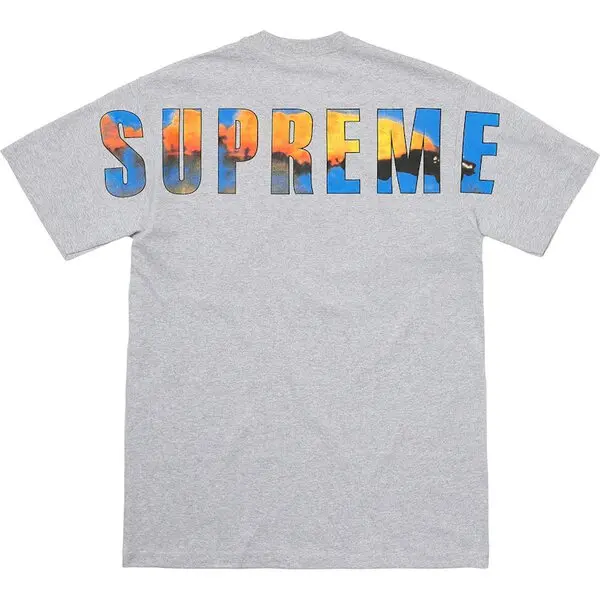 Supreme Crash Tee Shirt - Heather Grey