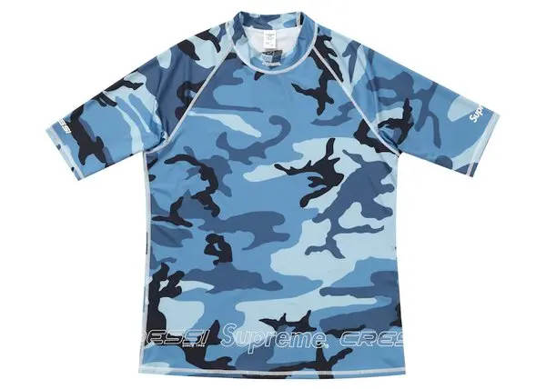 Supreme Cressi Rash Guard - Blue Camo