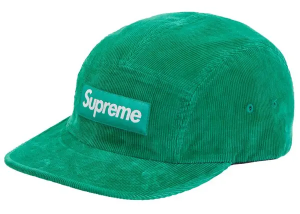 Supreme Corduroy Camp Cap - Green