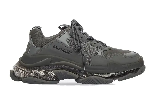 Balenciaga Triple S Clear Sole Sneakers - Grey
