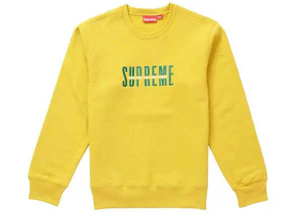 Supreme World Famous Crewneck Sweatshirt - Mustard