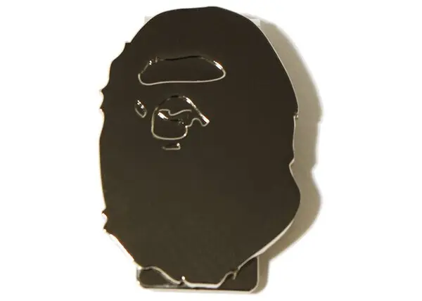 A BATHING APE Ape Head Money Clip - Silver