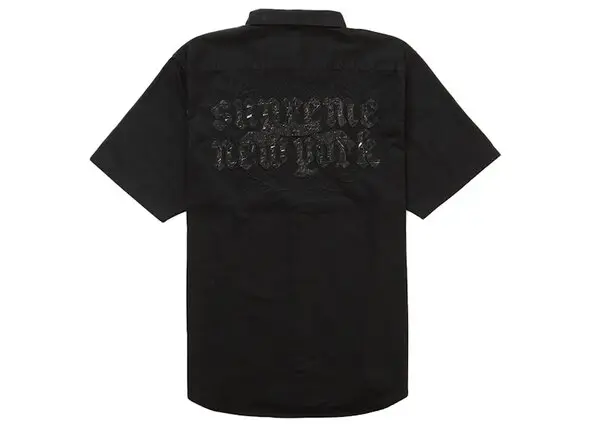 Supreme Croc Patch Short Sleeve Work Shirt