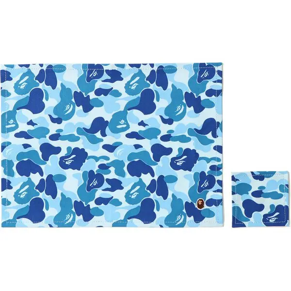 A BATHING APE Abc Placemat And Coaster - Blue
