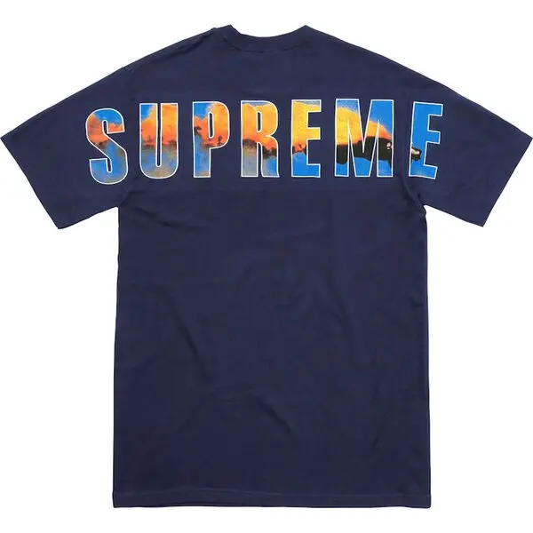 Supreme Crash Tee Shirt - Navy Blue