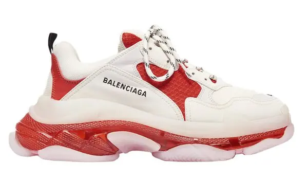 Balenciaga Triple S Sneakers - White/red