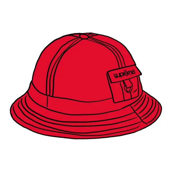Supreme Cordura Pocket Bell Hat - Red | Editorialist
