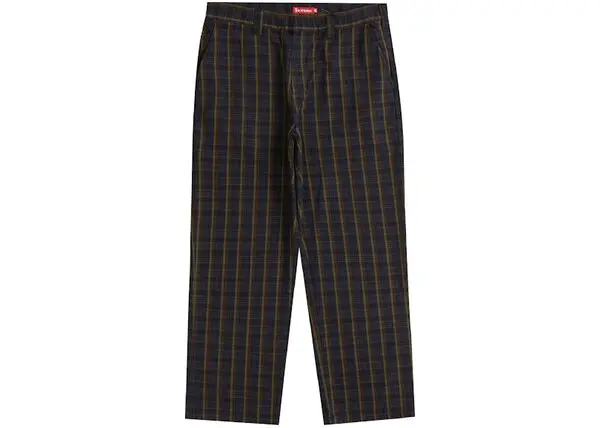 Supreme Work Pant - Navy Blue Plaid