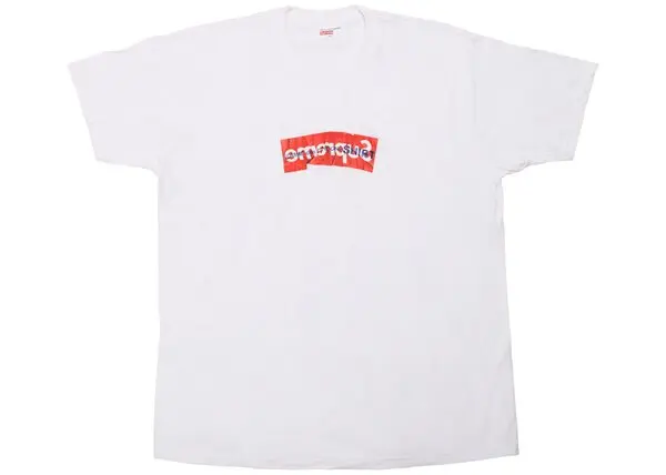 Supreme Comme Des Garcons Shirt Box Logo Tee - White