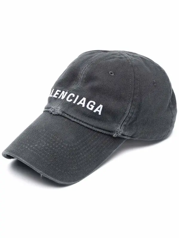 Balenciaga Washed Out Baseball Cap - Dark Grey