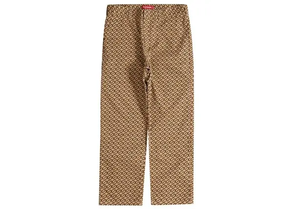 Supreme Work Pant - Khaki Monogram