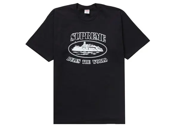 Supreme Corteiz Rules The World Tee Shirt - Black