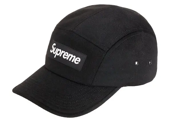 Supreme Wool Camp Cap - Black