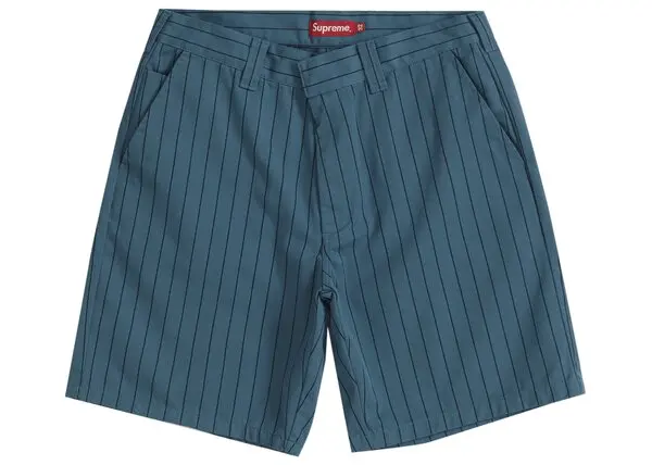 Supreme Work Short - Teal Stripe