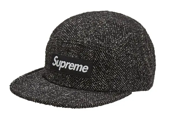 Supreme Wool Camp Cap - Herringbone