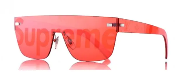 Supreme X Louis Vuitton City Mask Sp Sunglasses - Red