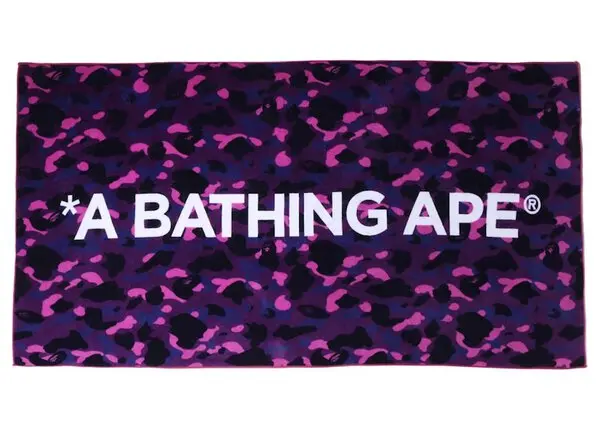 BAPE Camo Beach Towel - Purple