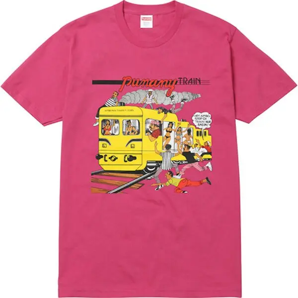 Supreme Wilfred Limonius Punany Train Tee Shirt - Dark Pink