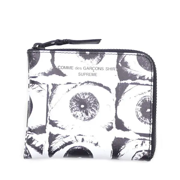 Supreme Comme Des Garcons Shirt Large Eyes Coin Pouch - White